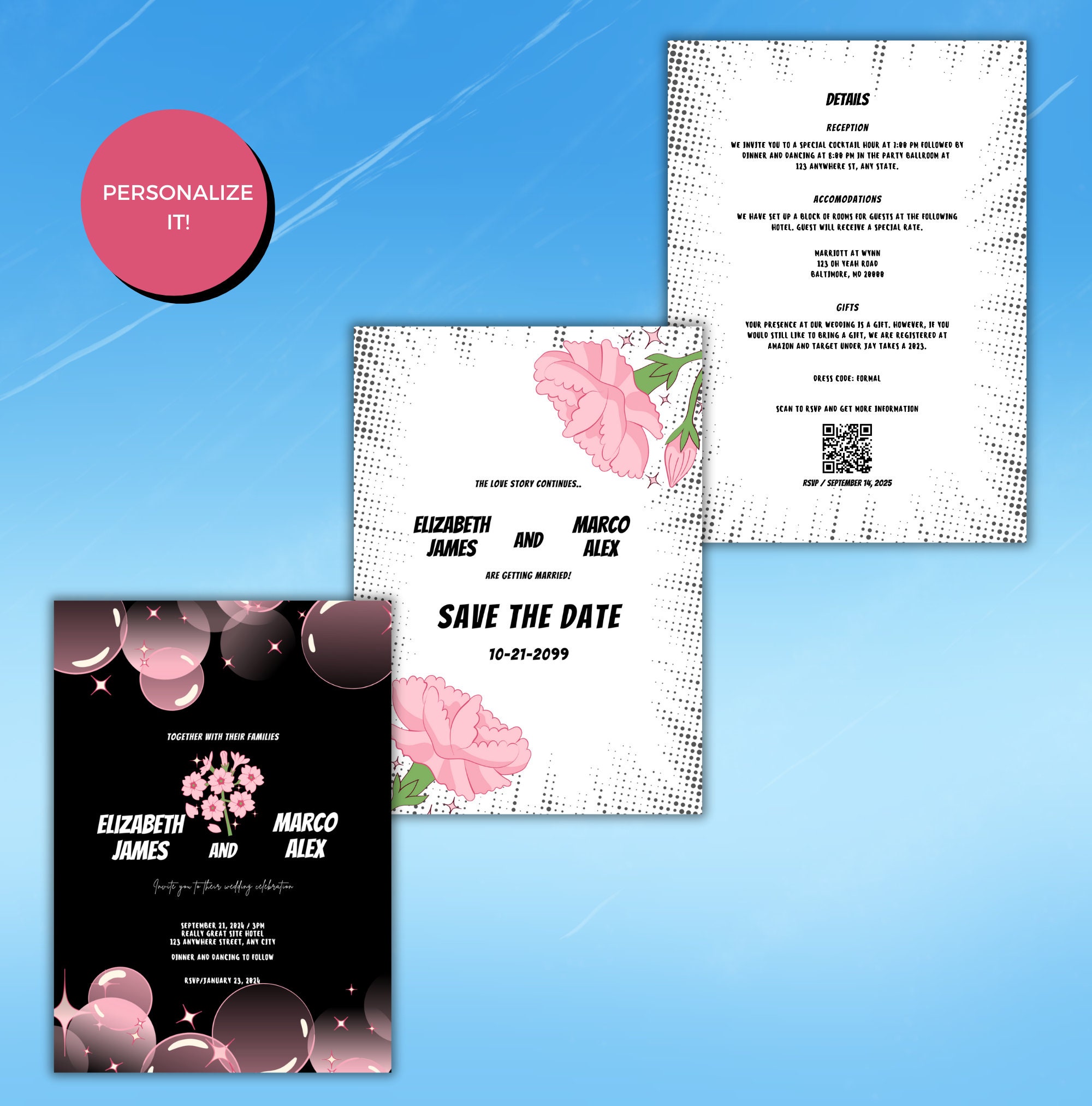 Anime Wedding Invite, Manga Wedding Invite, Video Game Wedding Invite ...