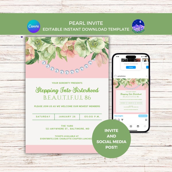 Alpha Kappa Alpha Sorority Flyers - Etsy