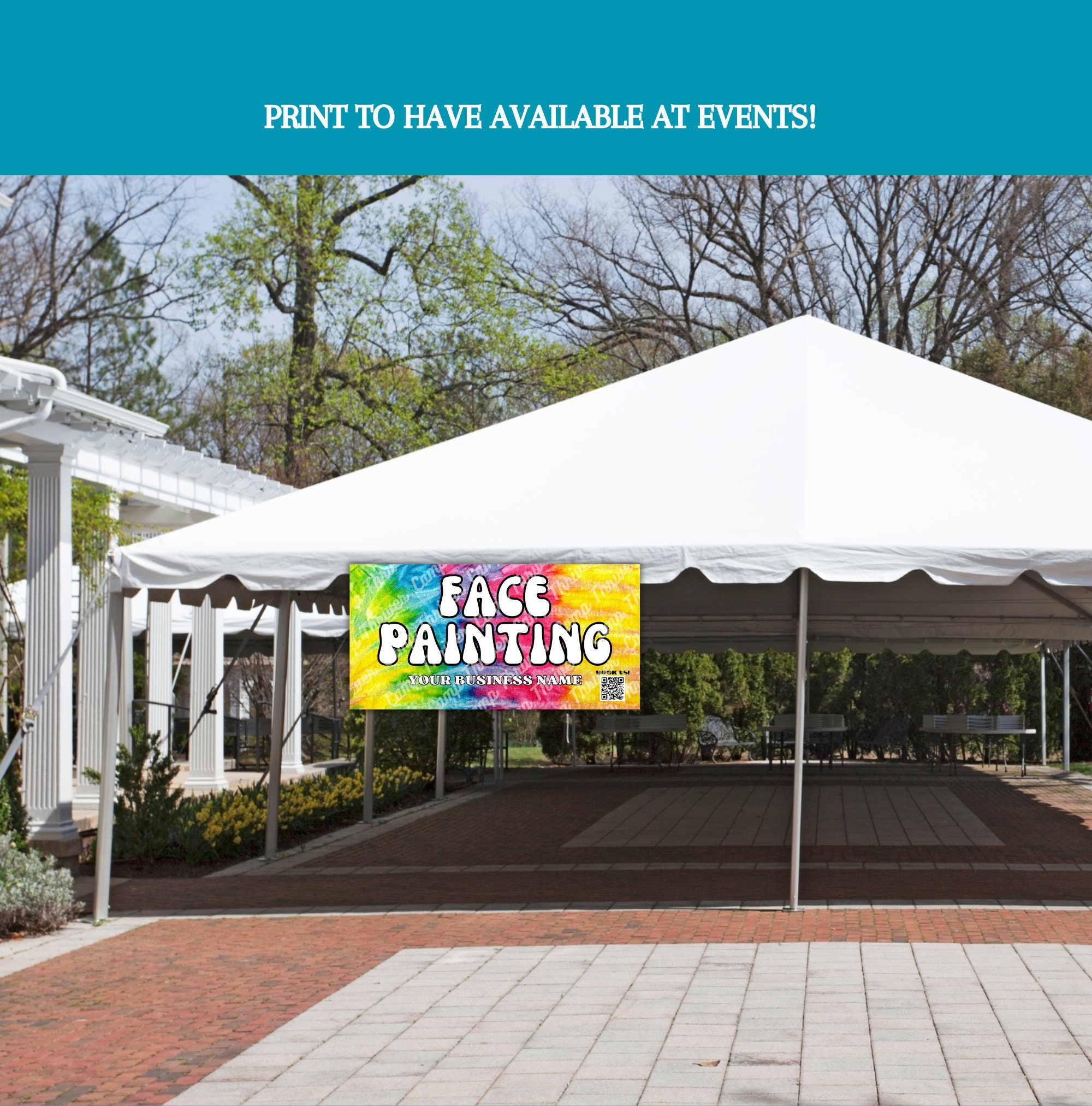 Face Painting Banner, Face Painting Sign, Face Paint Flyer Template ...