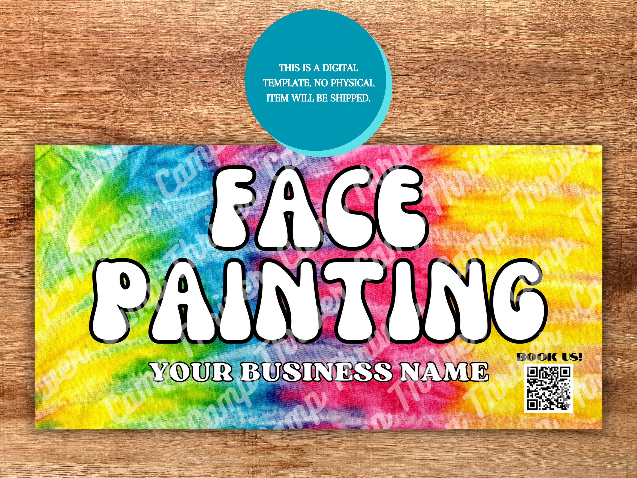 Face Painting Banner, Face Painting Sign, Face Paint Flyer Template ...