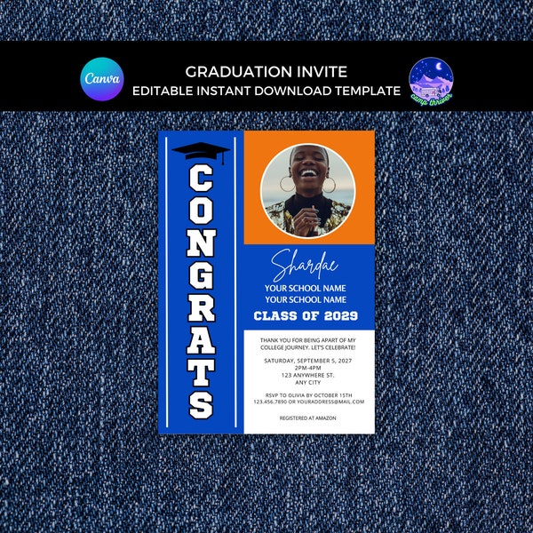 Orange and Blue Hbcu - Etsy