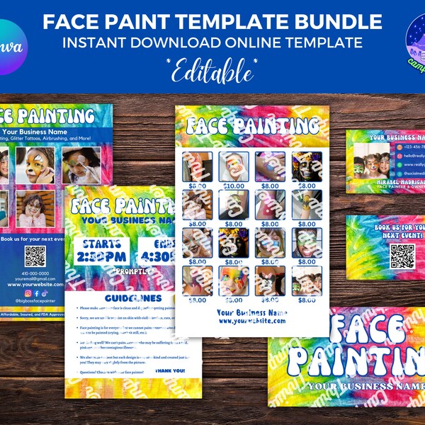 Facepaint Price List - Etsy