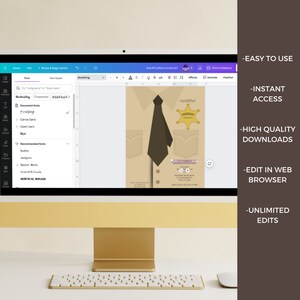 Sheriff Party Invitation Template: Graduation, Retirement, Promotion ...