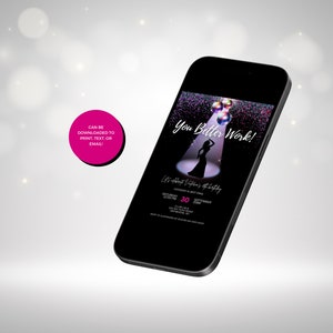 Drag Queen Invitation: Disco Drag Birthday Brunch Party Template (canva ...