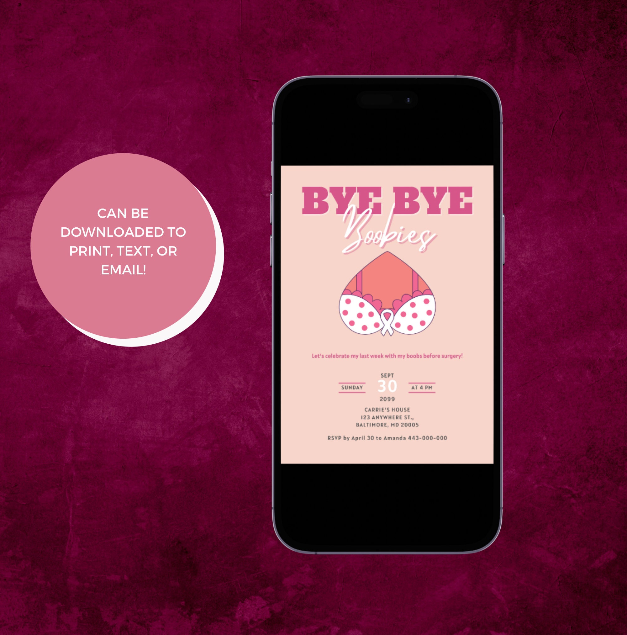 Breast Cancer Party Bundle, Breast Cancer Activity, Breast Cancer Party ...