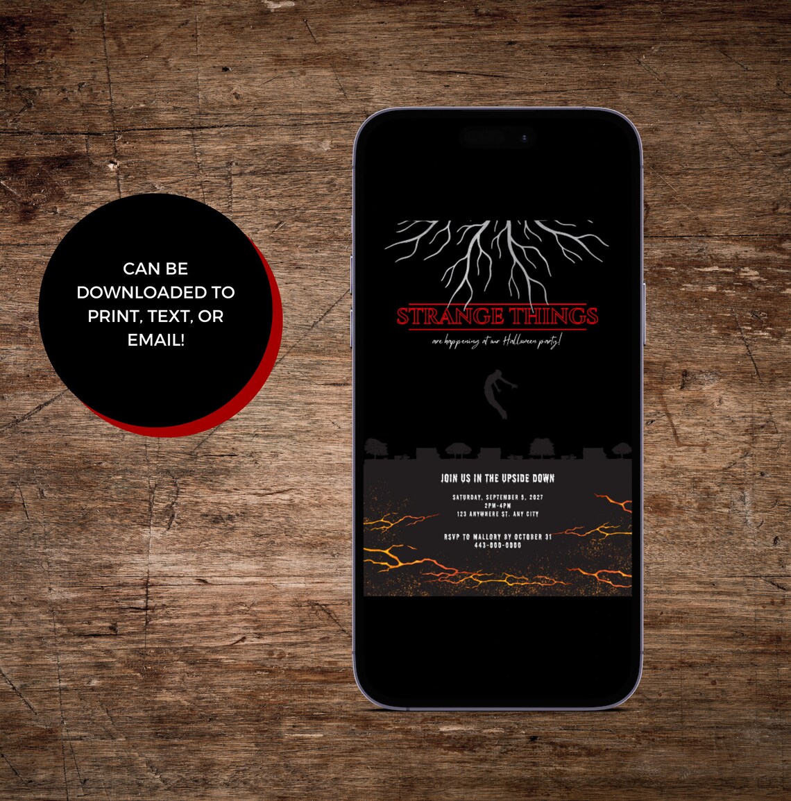 Strange Things Party Invitation Halloween Party Invitation - Etsy