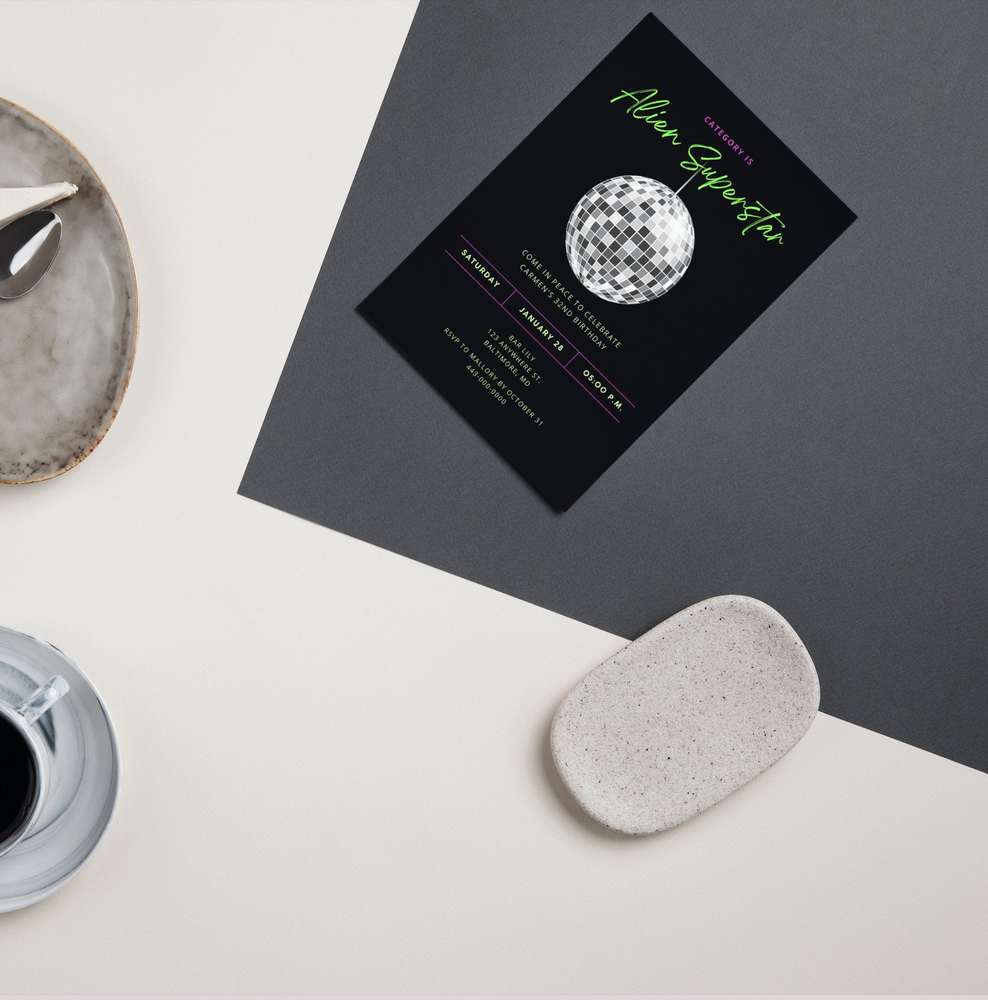 Renaissance Birthday Invitation Alien Superstar Invitation - Etsy