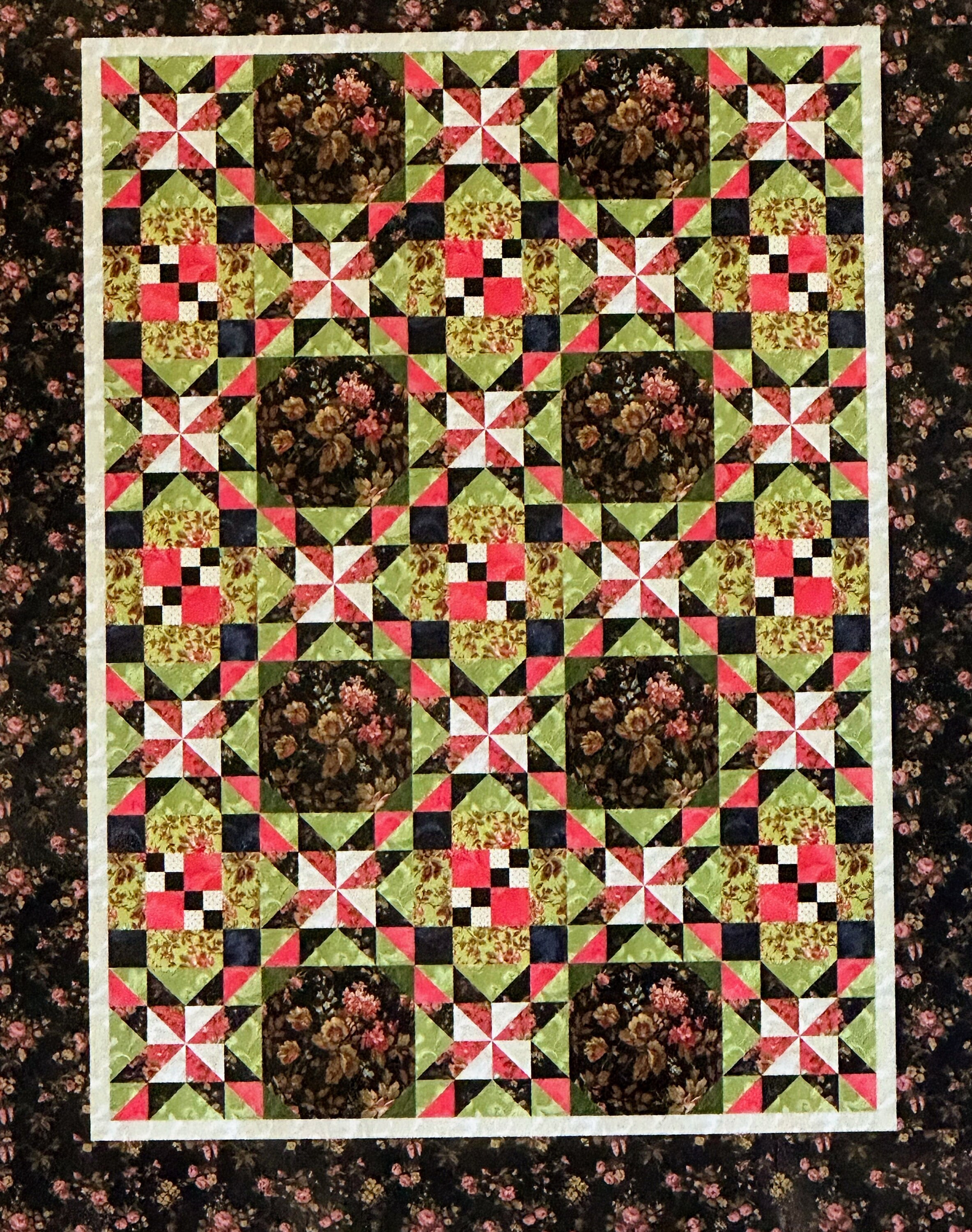 Garden Gate Quilt Kit With Step by Step Directions. Cozy Lap Quilt ...