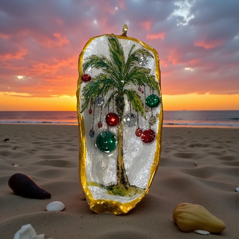 Xmas Oyster Shell Ornaments - Etsy
