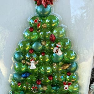 Glass Bead Christmas Tree. Christmas Tree Wall Decor, Shelf Sitter ...