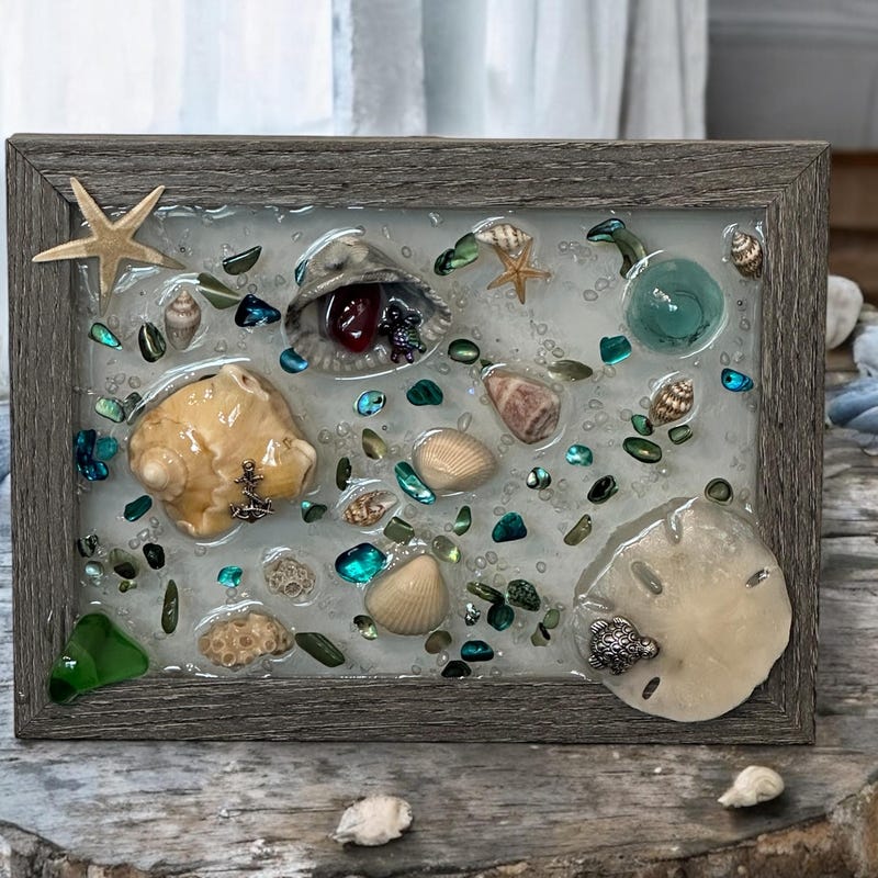 Sea Shell Resin Art - Etsy