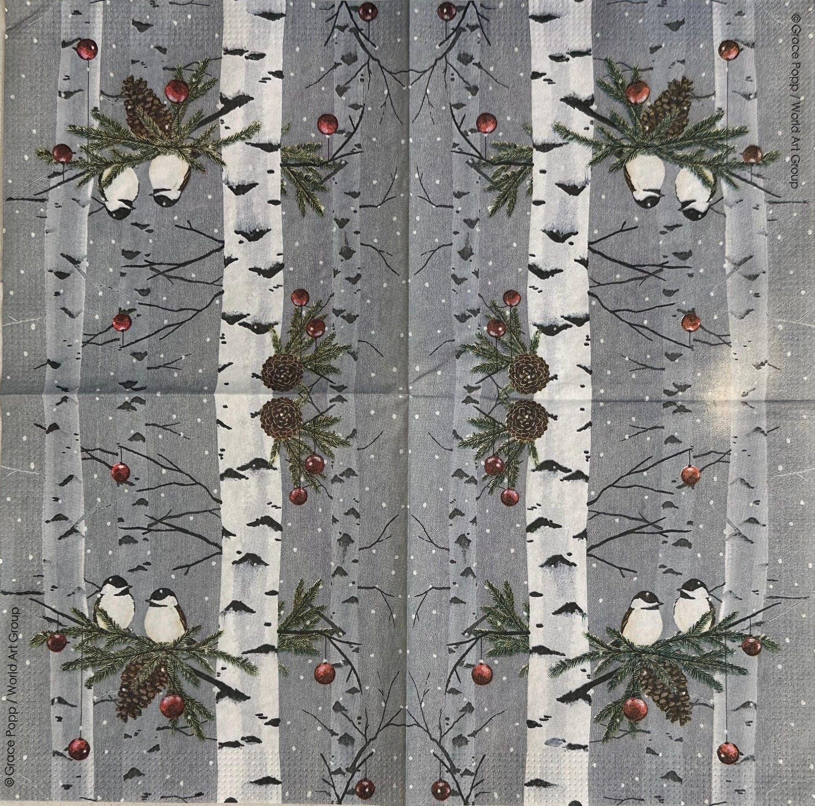 Mix and Match Christmas Napkins for Decoupage, Snowmen, Gingerbread ...