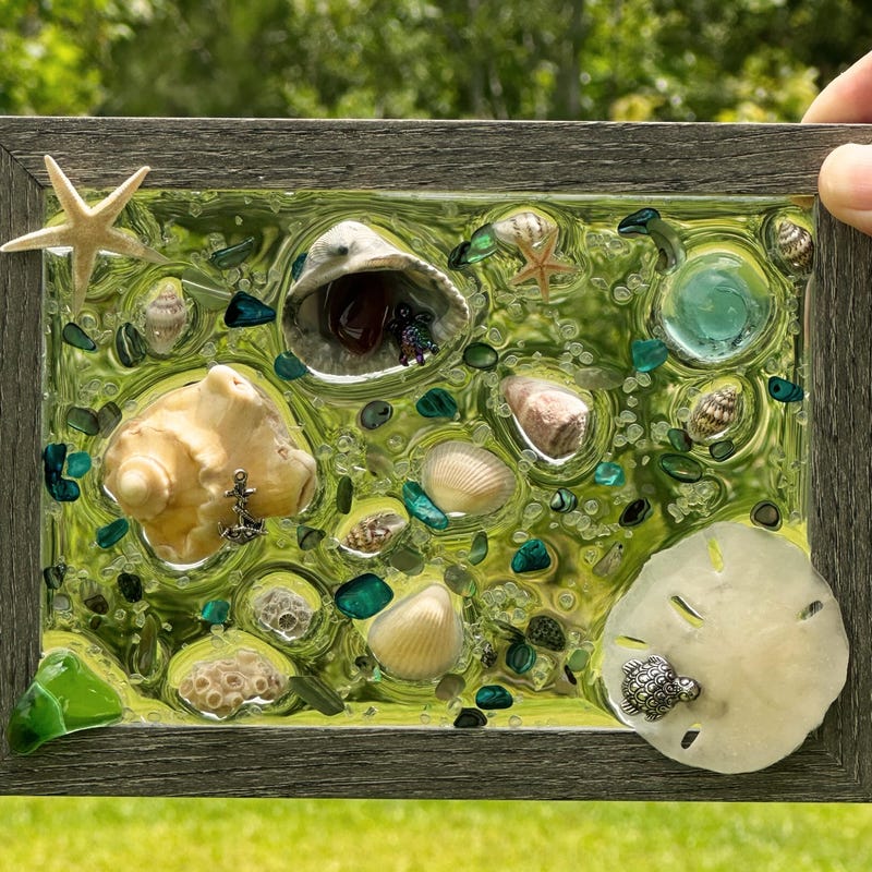 Sea Shell Resin Art - Etsy