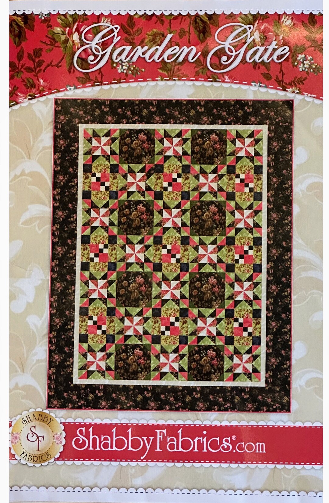 Garden Gate Quilt Kit With Step by Step Directions. Cozy Lap Quilt ...
