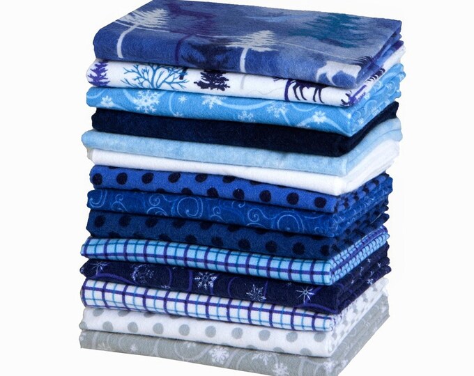 Flannel Fat Quarters, Glacier Peak Quilt Fabric. Warm and Cozy Flannel ...