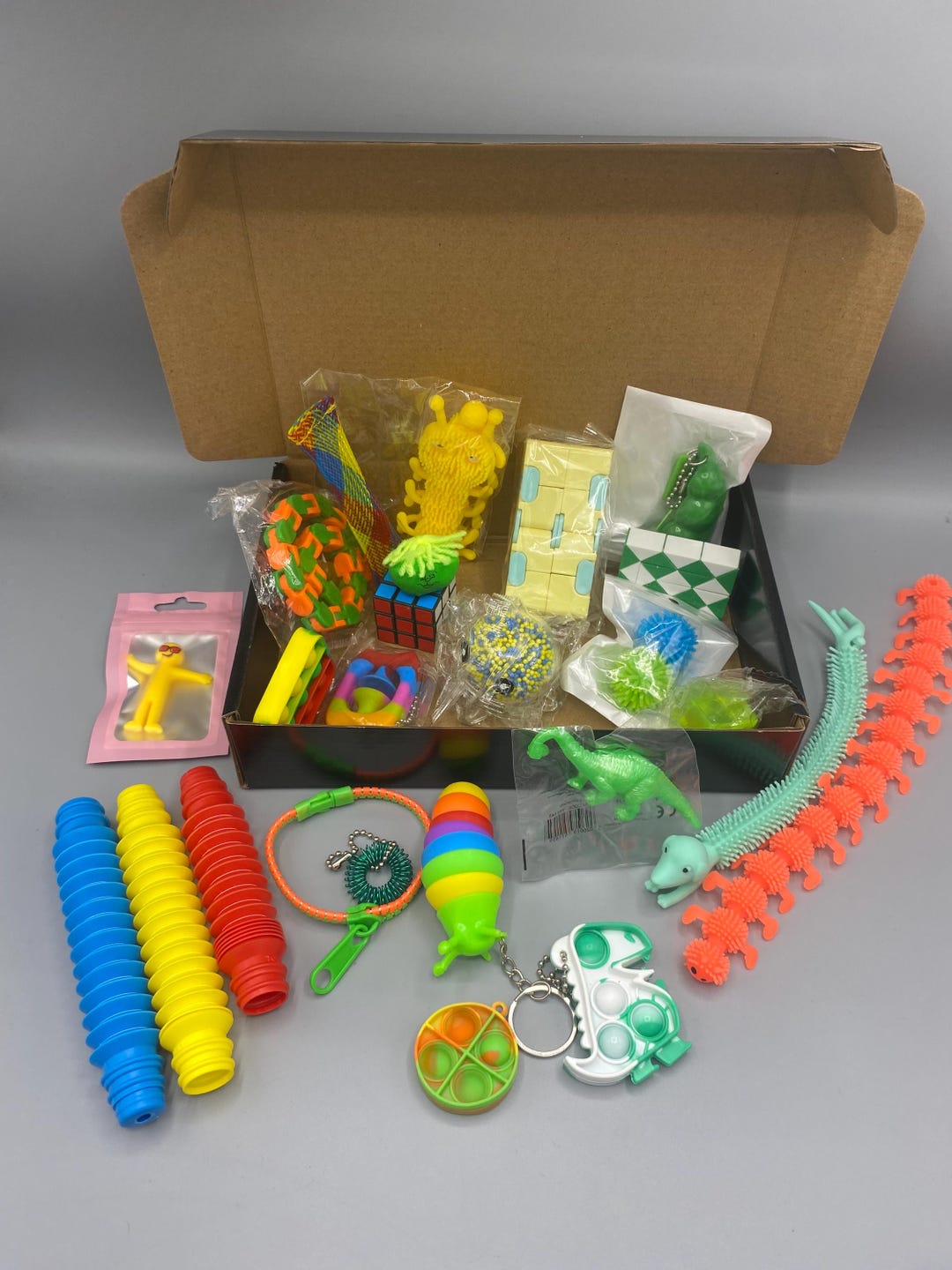 Sensory Box / Fidget Boxes Sensory Toys Sensory Fidget Anxiety Relief ...
