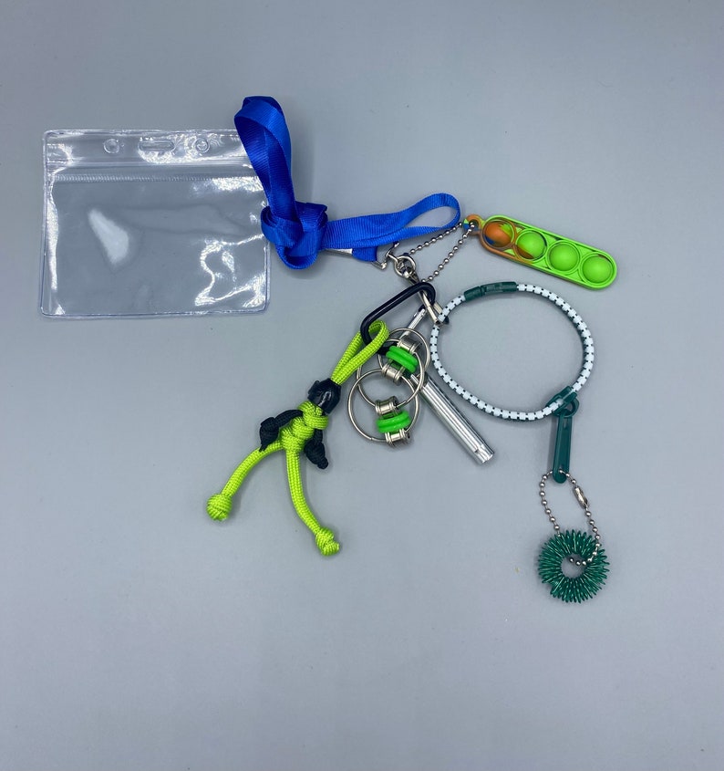 Cord Man Sensory Lanyard Fidget Autism adhd school Teens Adults Sensory ...