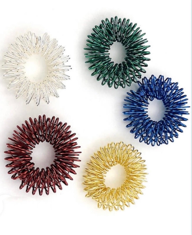Spiked Stress Relief Sensory Rings Sensory Anxiety - Etsy