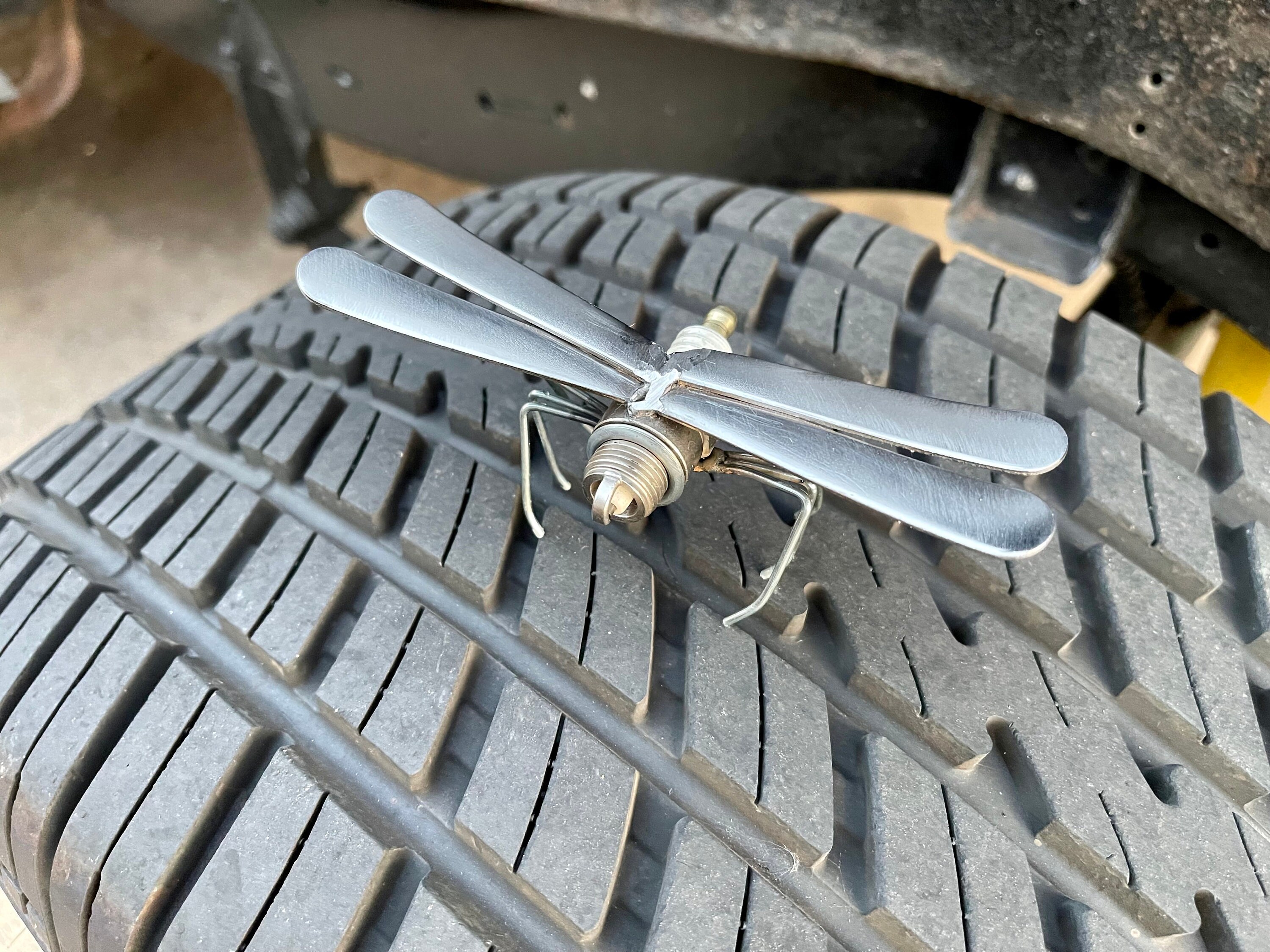 The Dragonfly, Metal Art, Welded Art, Car Parts, Butter Knife, Small ...