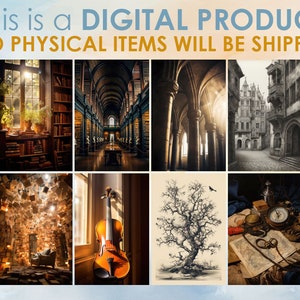 Dark Academia Wall Collage Kit | Digital Download | Aesthetic Wall ...