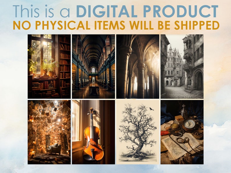 Dark Academia Wall Collage Kit | Digital Download | Aesthetic Wall ...