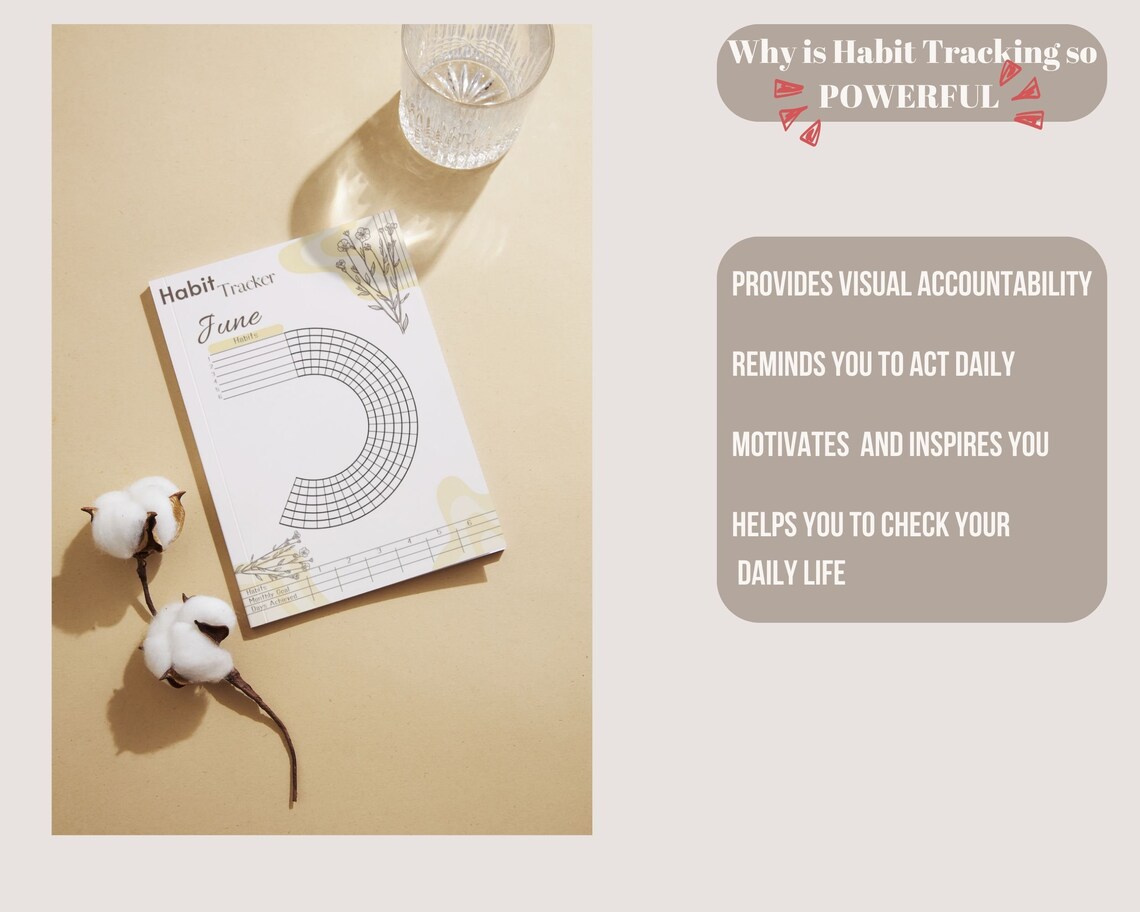 Circle Daily Habit Tracker Pdfmonthly Habit Trackerdigital - Etsy