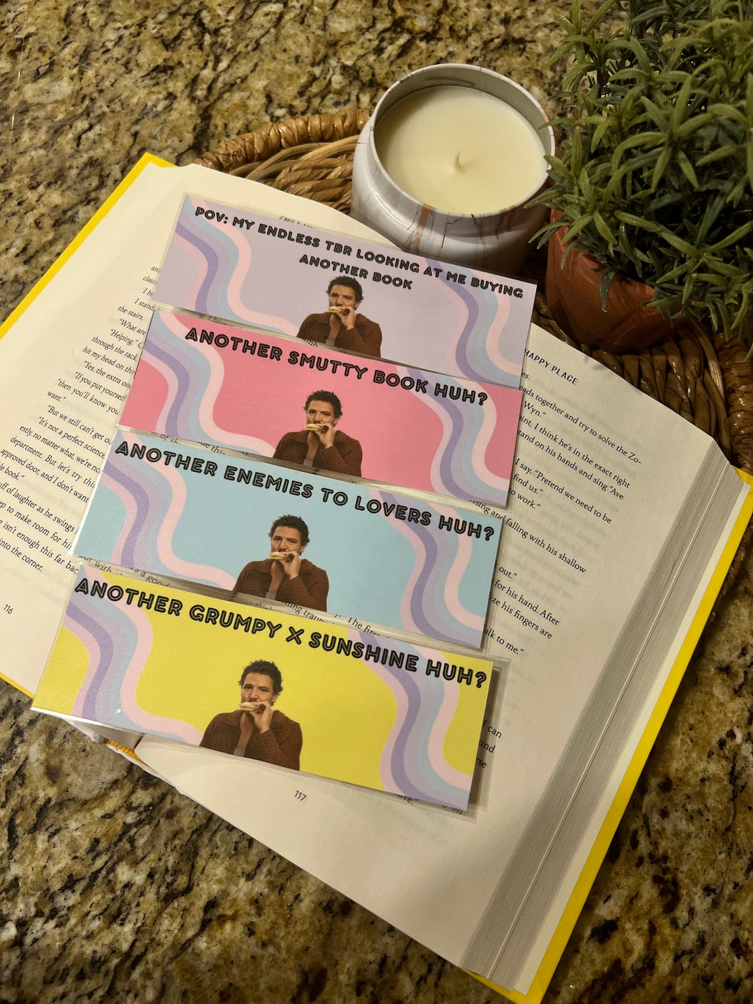 Pedro Pascal Bookish Bookmarks - Etsy