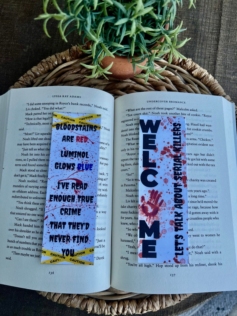 True Crime Bookmarks True Crime Junkie - Etsy UK