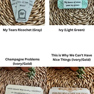 Lyric Bookmarks - Etsy
