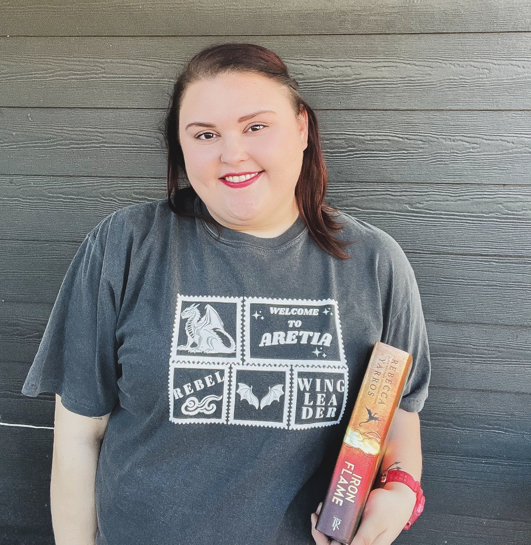 Welcome to Aretia Stamp Tee (officially Licensed) | Fourth Wing | Iron ...