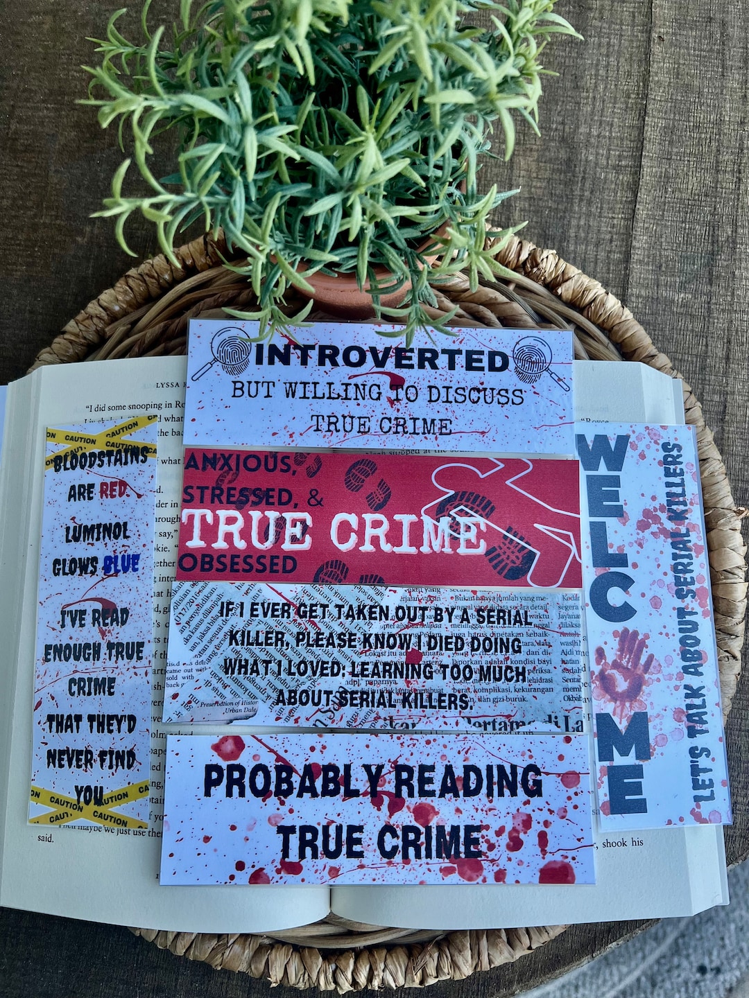 True Crime Bookmarks | True Crime Junkie - Etsy