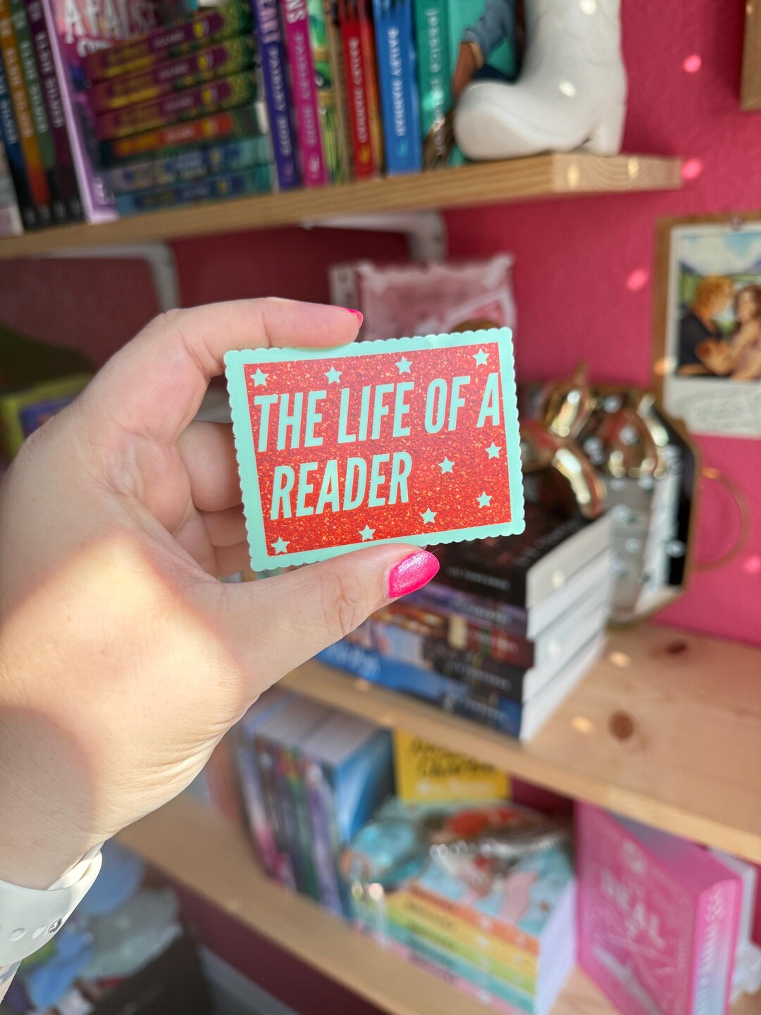 The Life of a Reader Vinyl Sticker | Bookish Sticker - Etsy