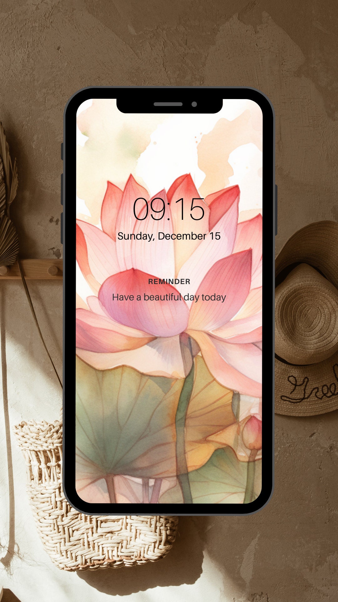 Pink Lotus Bliss Phone Wallpaper - Etsy