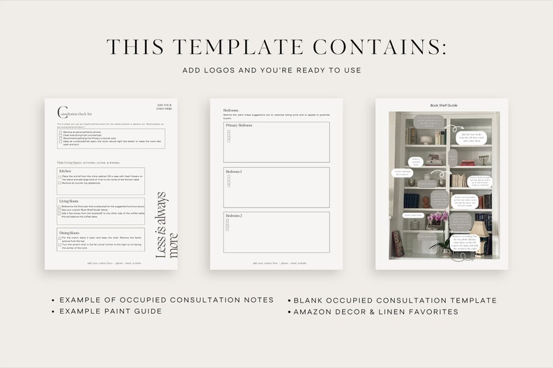 Occupied Consultation Template - Etsy