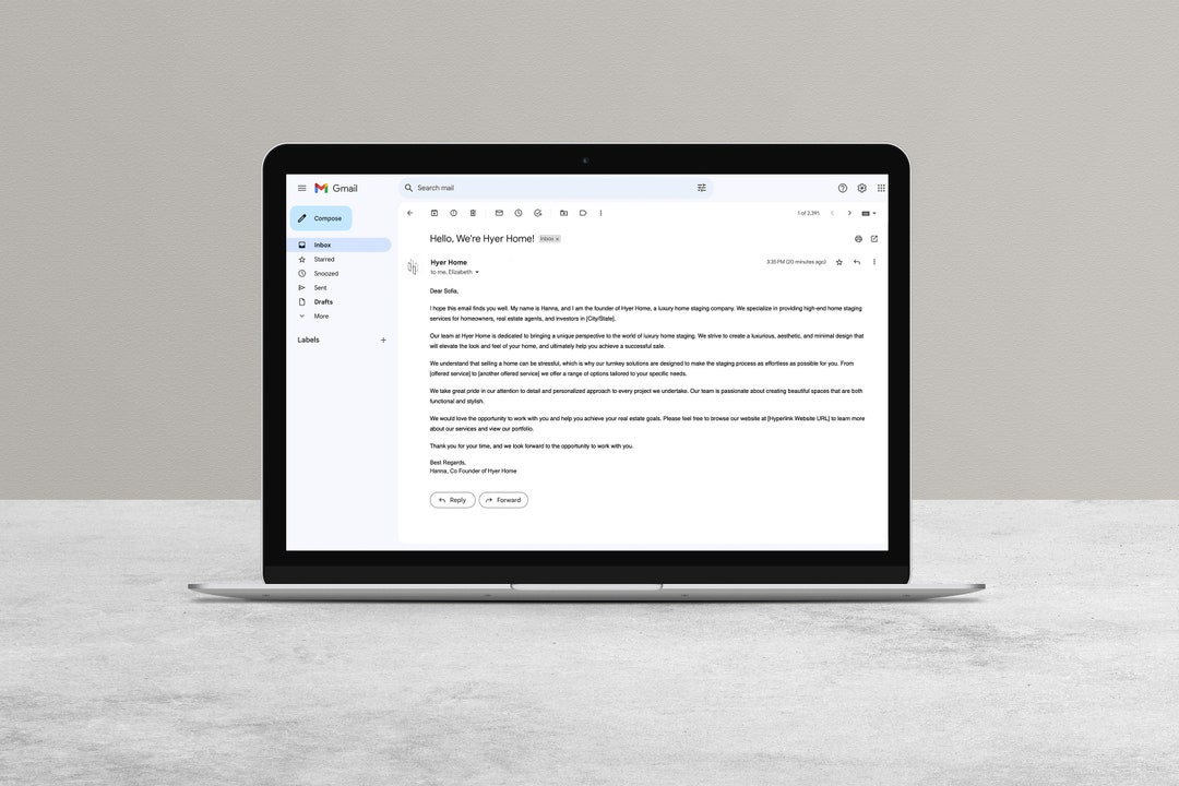 Client Email Templates for Home Stagers - Etsy
