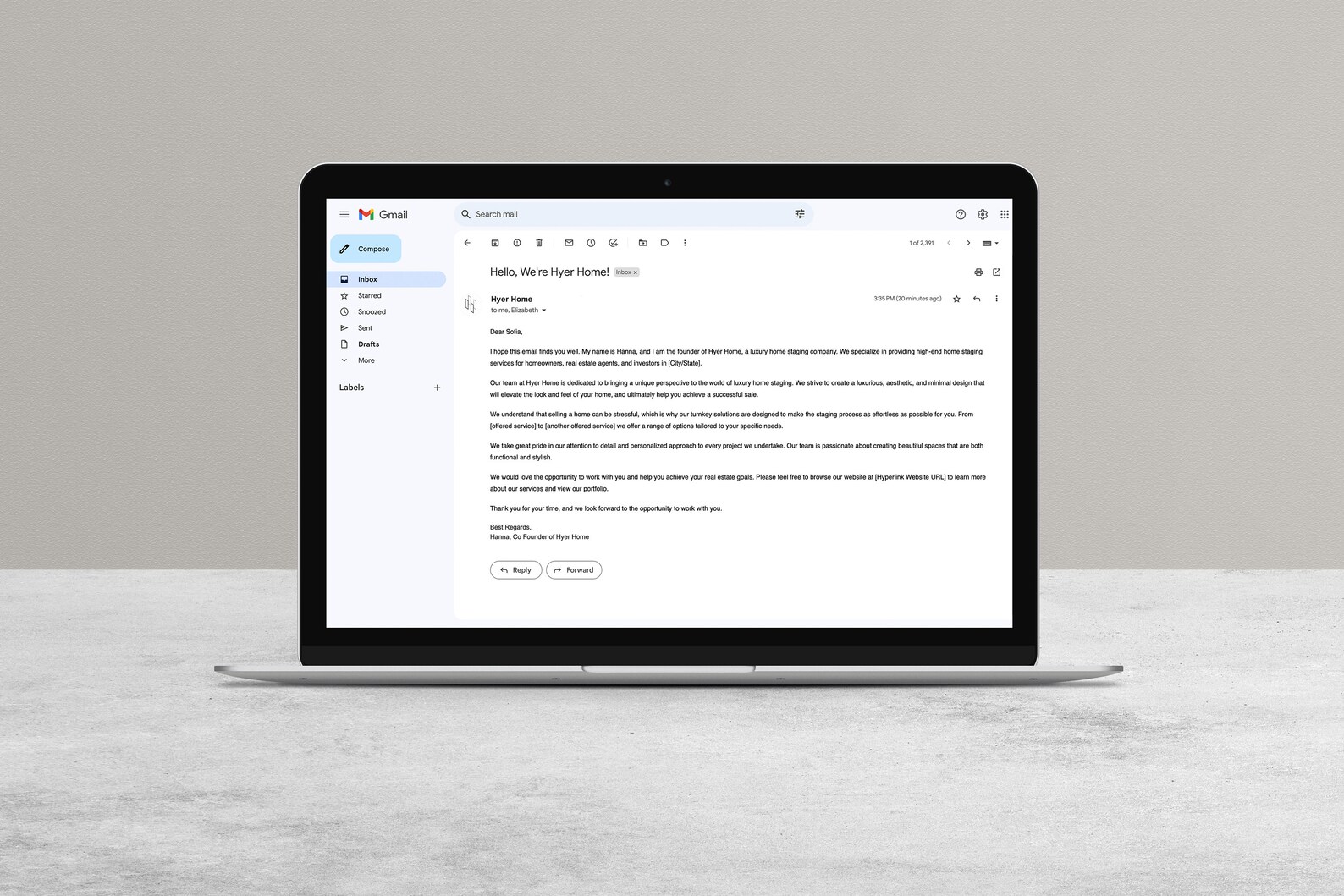 Client Email Templates for Home Stagers - Etsy