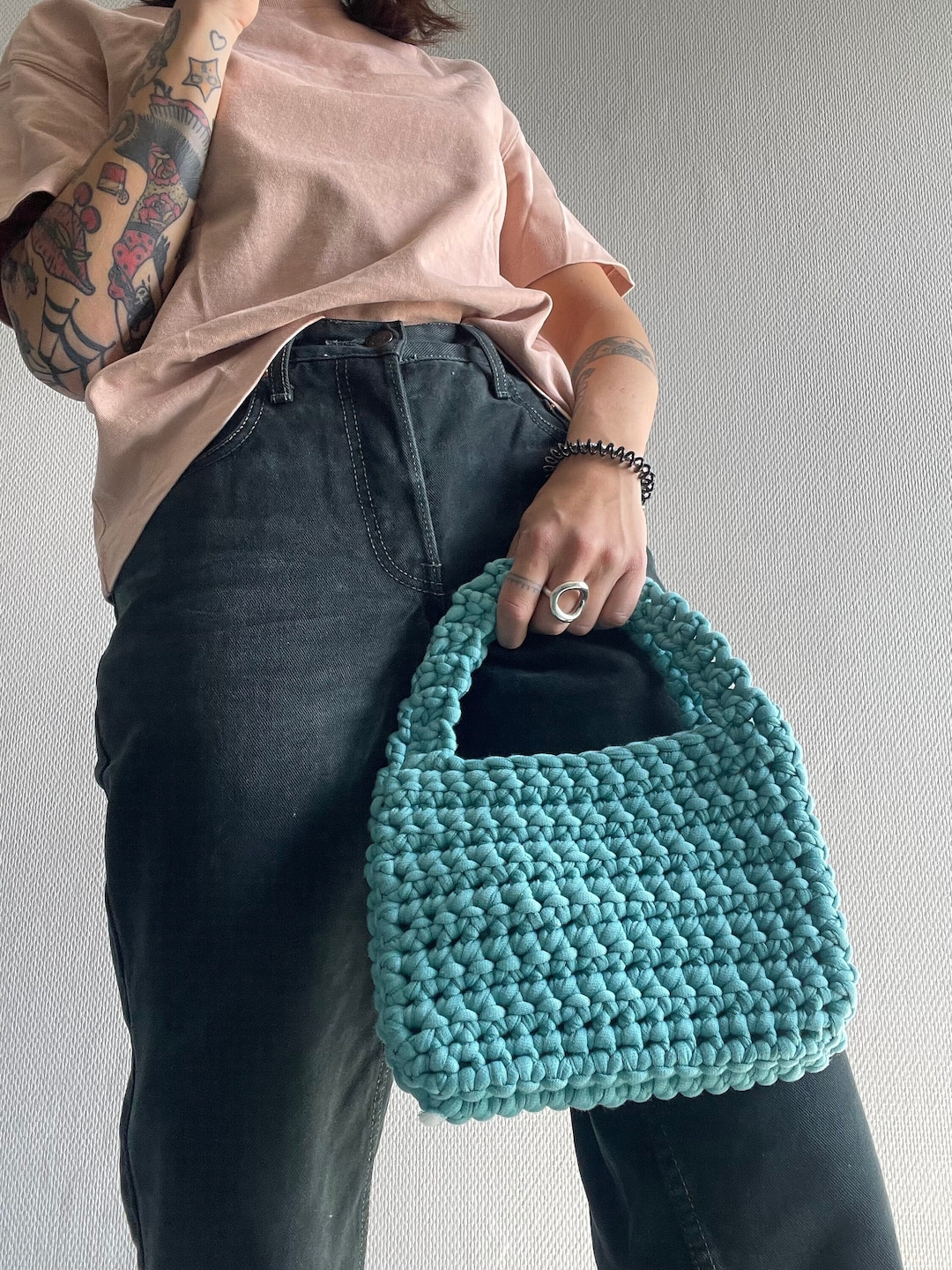 Chunky Crochet Bag - Etsy