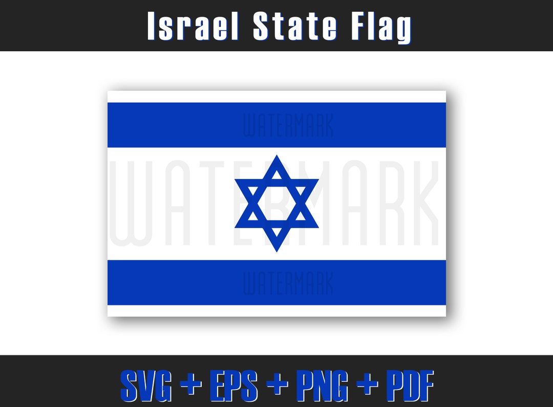 Israel State Flag, SVG, Israeli, Cut File - Etsy
