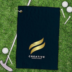 Custom Club Logo Golf Towel, Personalized Golf Towels With Name, Logo ...