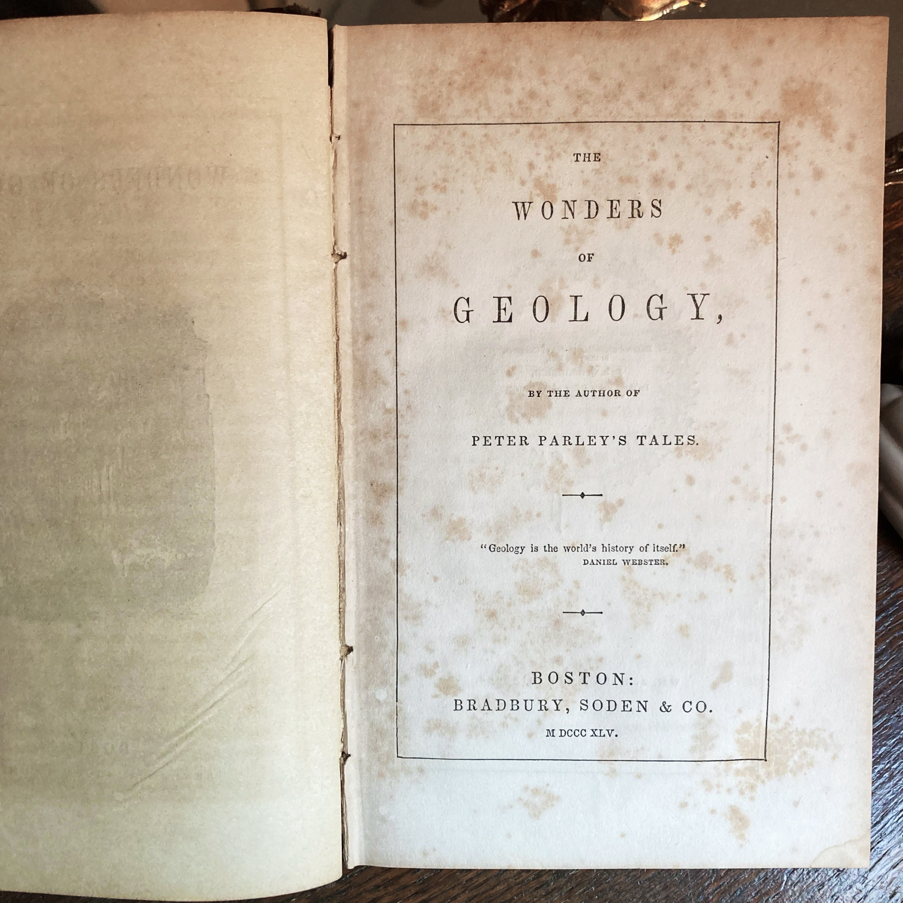Wonders of Geology 1844 Illustrated Hardcover Antique Book - Etsy