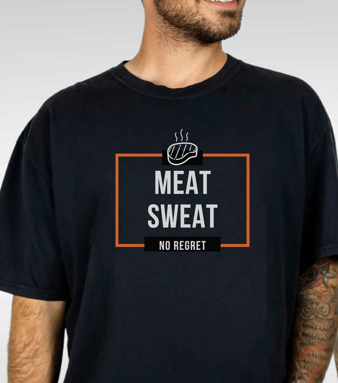 Meat Sweat T-shirt Grilling Shirt BBQ Shirt Men's - Etsy