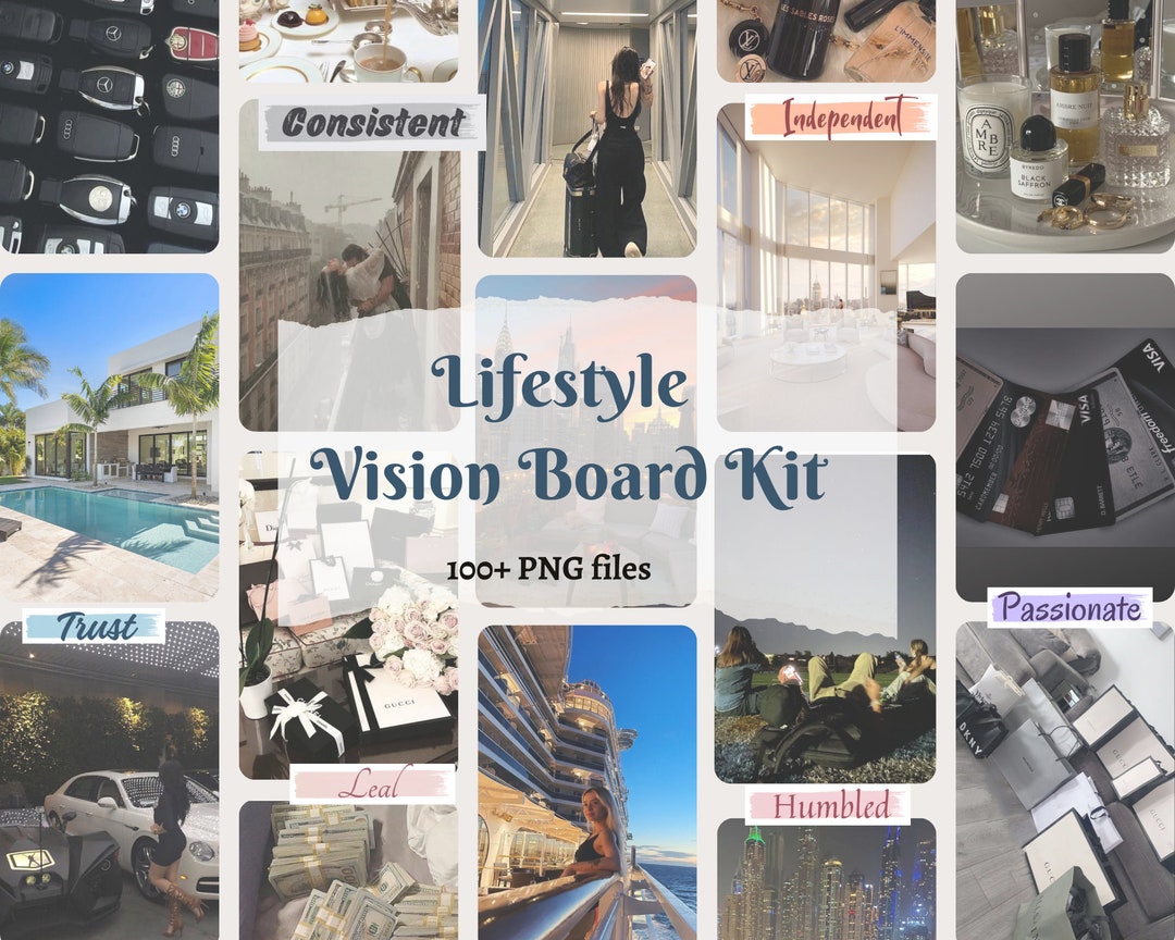 Luxury & Lifestyle Vision Board Kit - Etsy