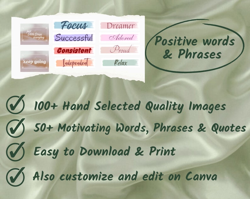 THAT Girl (health & Wellness) Vision Board Kit - Etsy