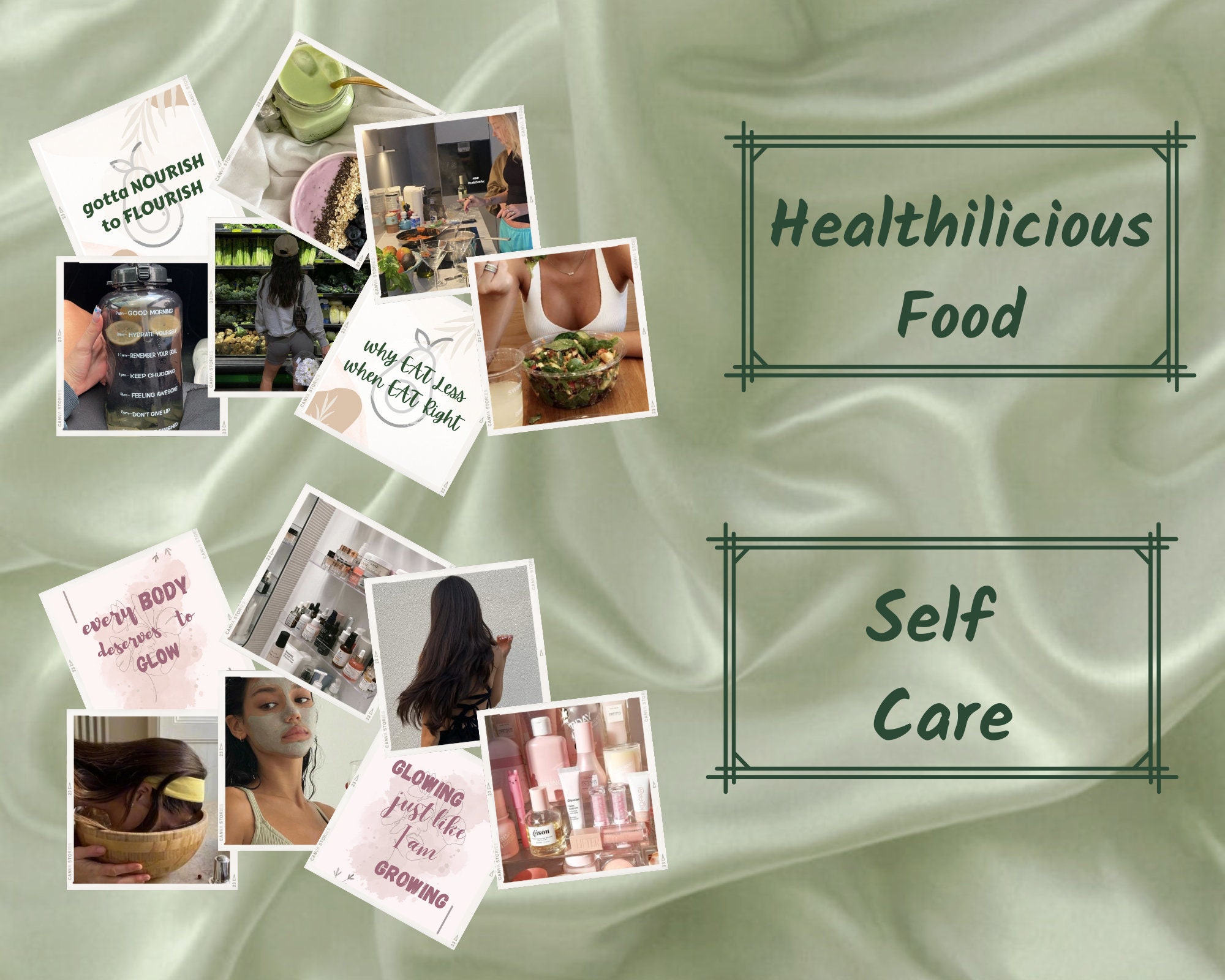 THAT Girl (health & Wellness) Vision Board Kit - Etsy