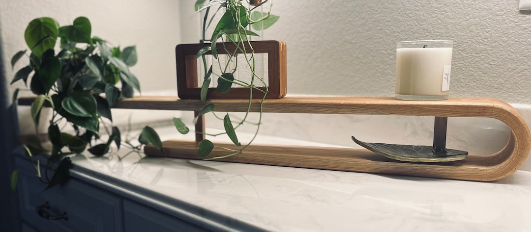 Half Curved Floating Shelf (mid Century Modern Style) - Etsy