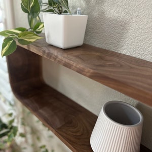 Curved Rectangle Floating Shelf - Etsy