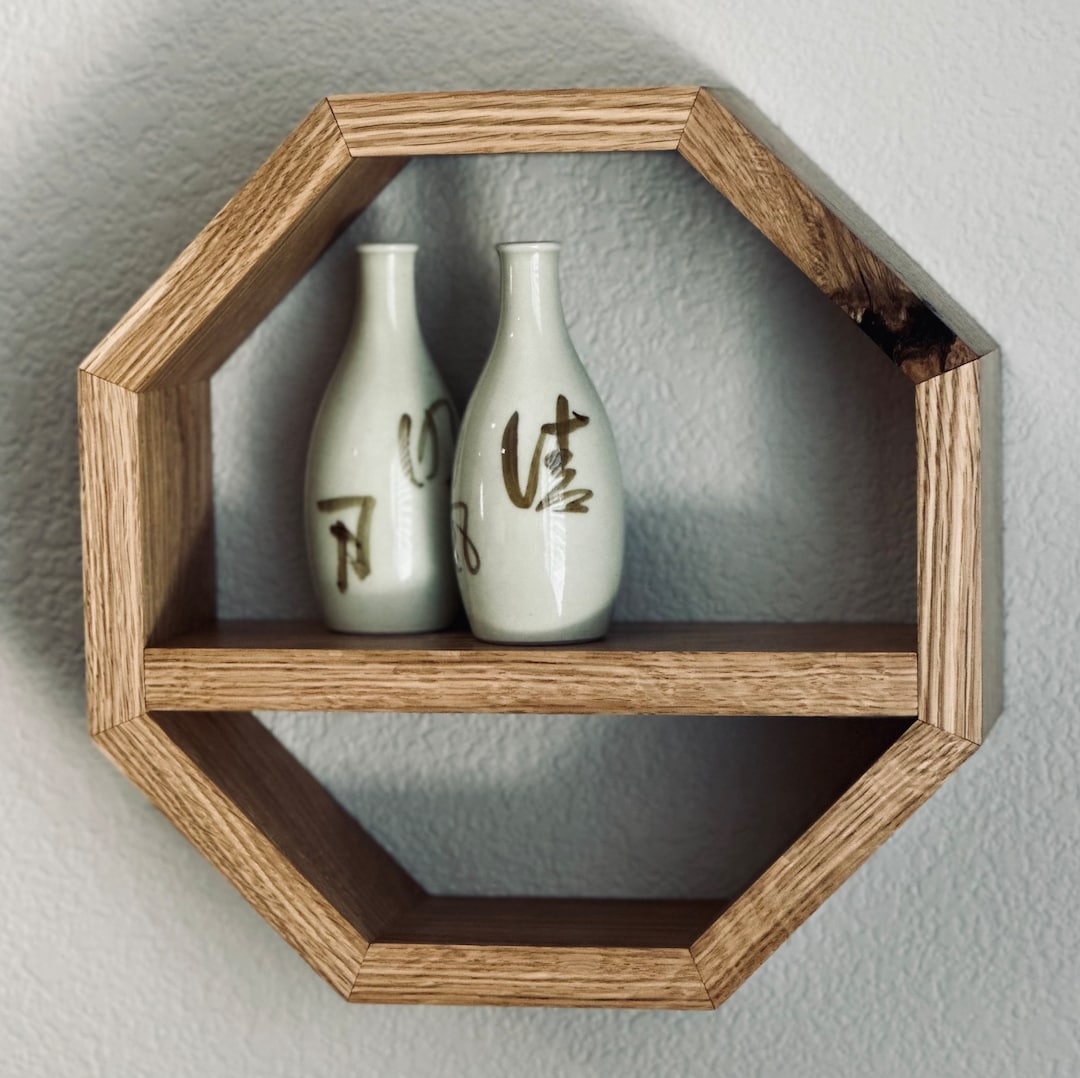 Octagon Shelf (with Removable Shelf) - Etsy
