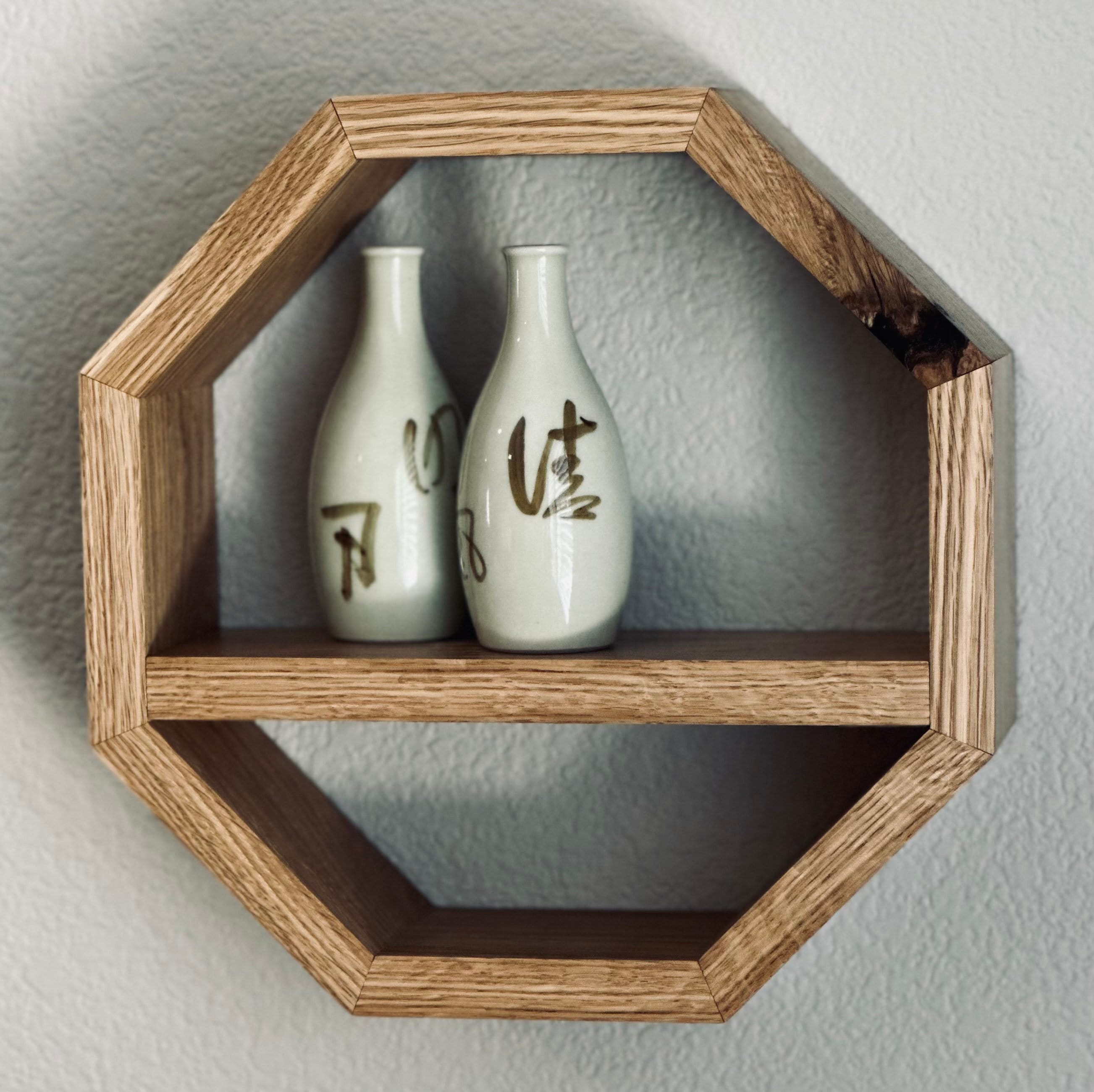 Octagon Shelf with Removable Shelf - Etsy