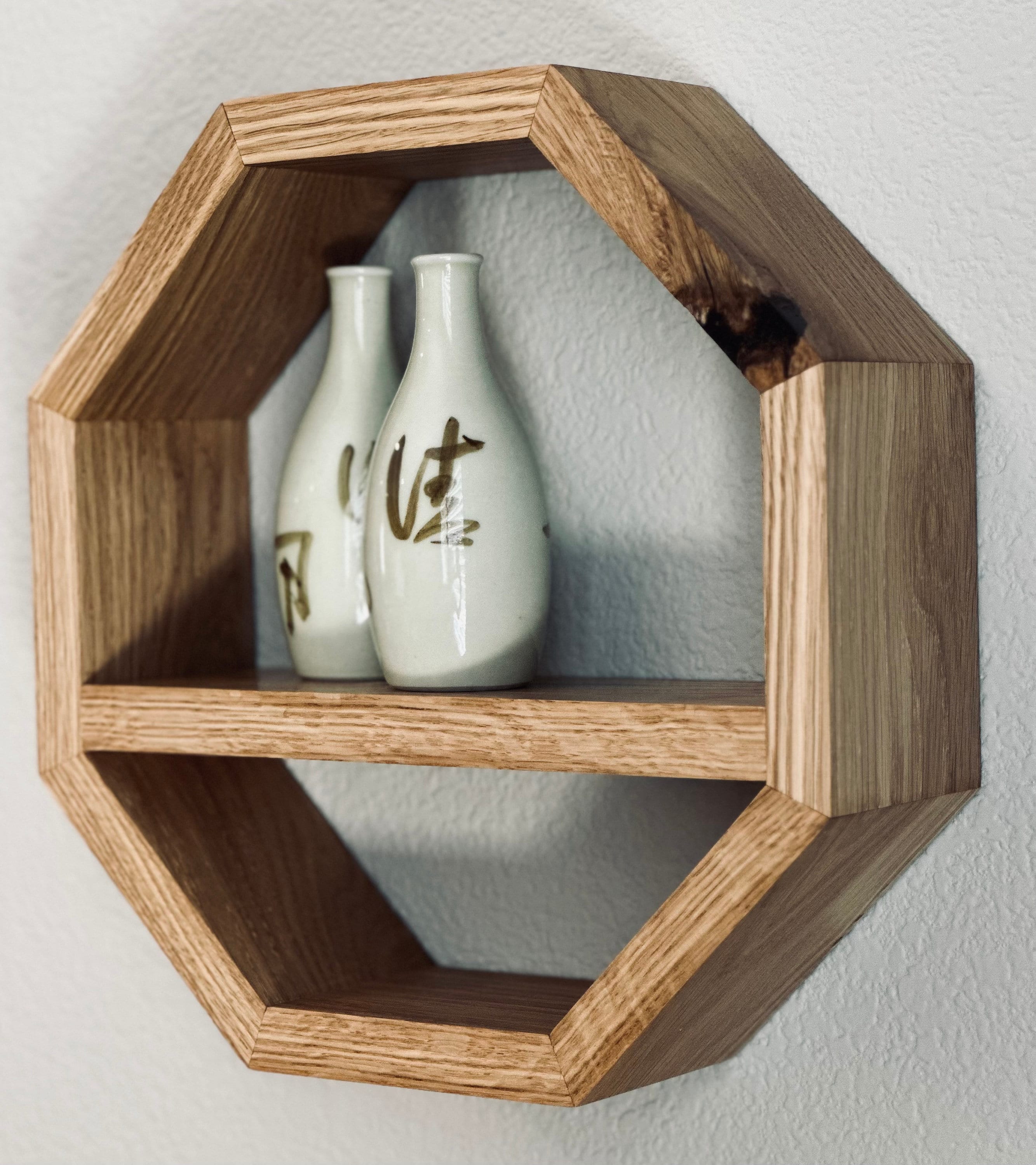 Octagon Shelf with Removable Shelf - Etsy