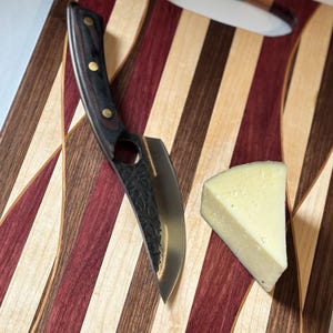 Curved Inlay Pattern Cutting Board - Etsy